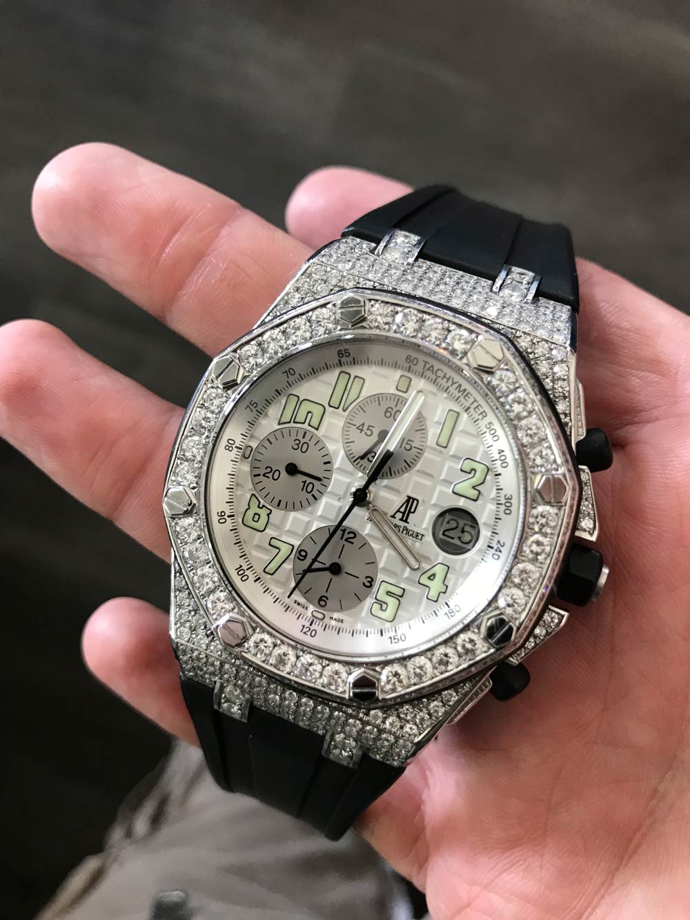 Audemars Piguet Iced Out Royal Oak Offshore Rubber Clad Review